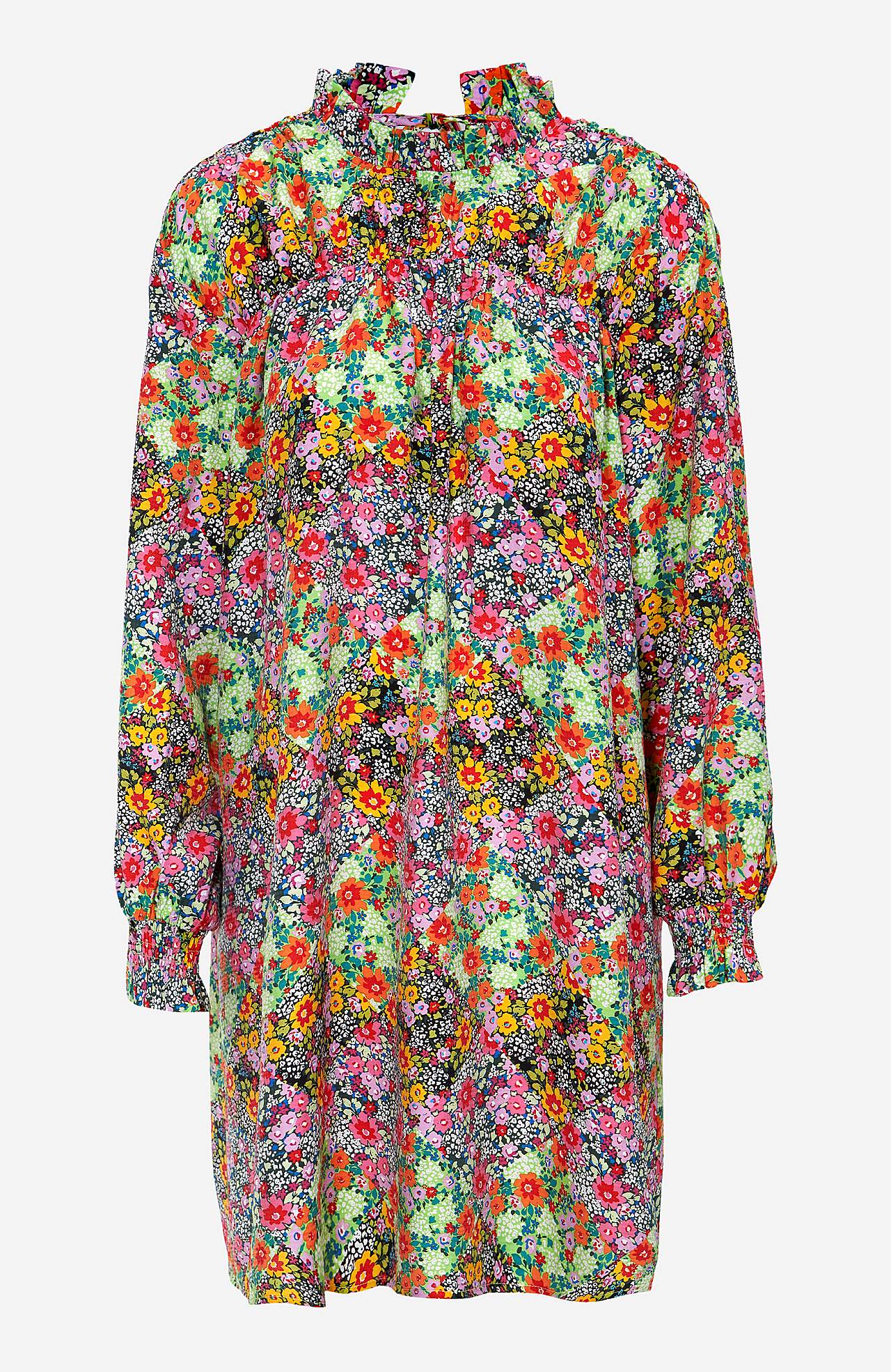 Pienikukkainen mekko röyhelöillä Flowerfield Cellbesiltä | Cellbes