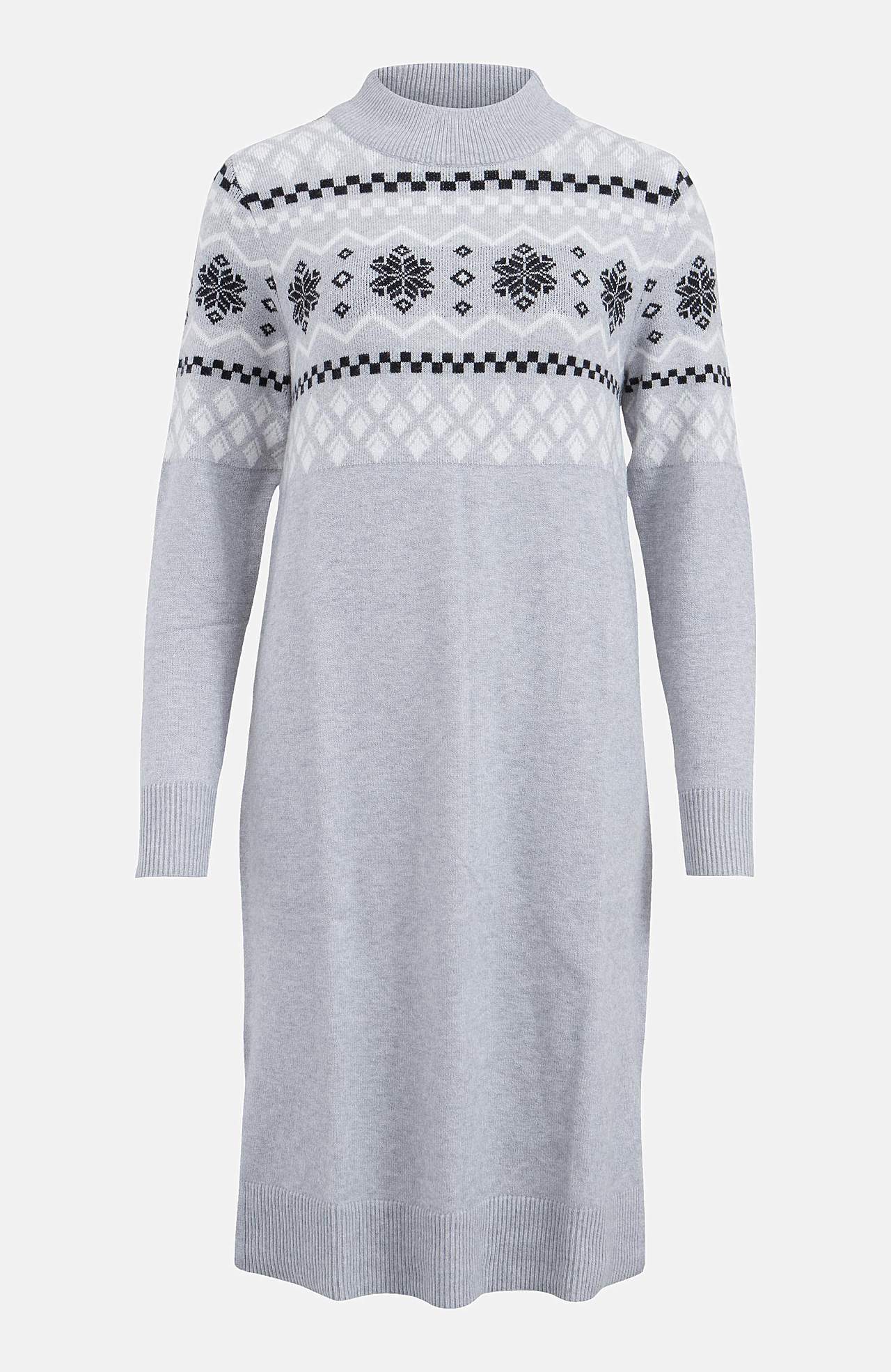 Neulottu mekko korkeavartisella kauluksella Ril Cellbesiltä | Cellbes